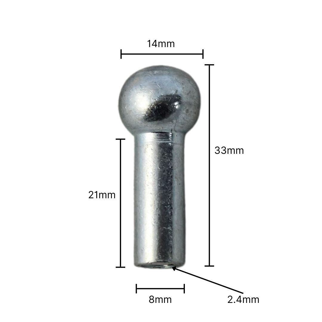 Cable Attachment Large Ball Single Crimp – The Gym And Treadmill Surgeon