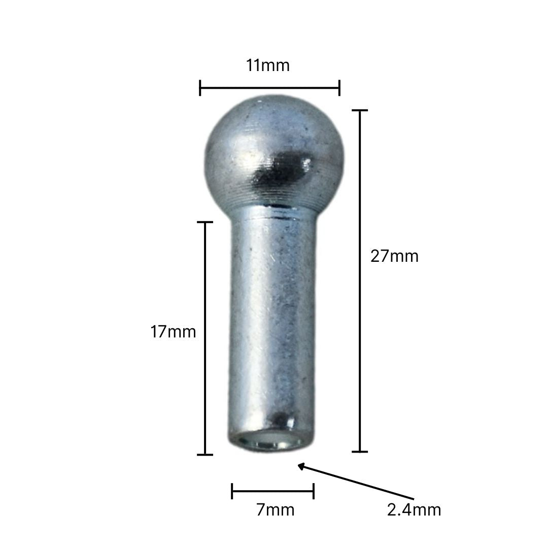 Cable Attachment Medium Ball Single Crimp – The Gym And Treadmill Surgeon