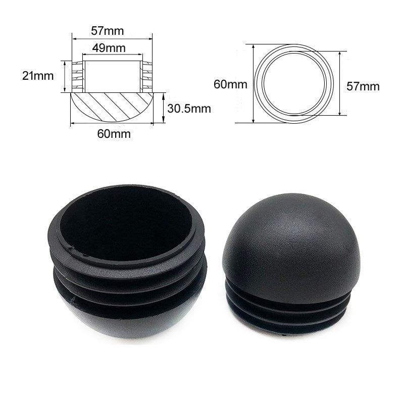 Round Raised End Plastic Plug D60mm – The Gym And Treadmill Surgeon
