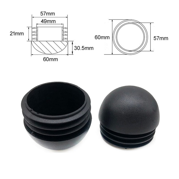 Round Raised End Plastic Plug D60mm – The Gym And Treadmill Surgeon
