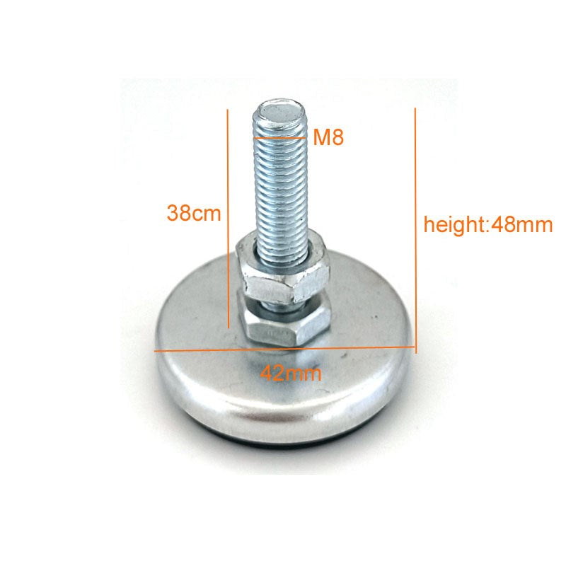 Adjustable Foot Leveler - M8*42*48Lmm – The Gym And Treadmill Surgeon